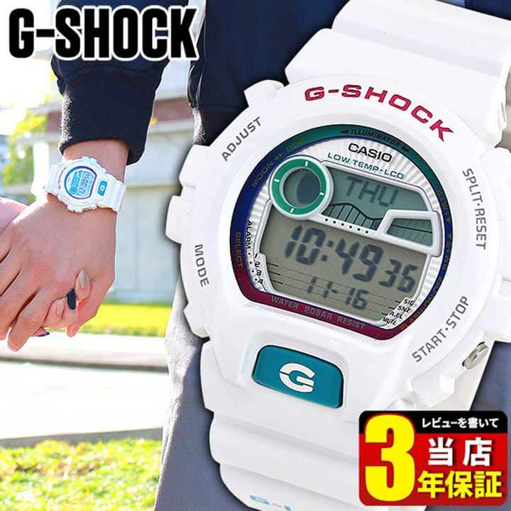 【楽天市場】CASIO カシオ G-SHOCK Gショック ジーショック メンズ 腕時計 時計 GLX-6900-7 海外モデル ホワイト 白 ...