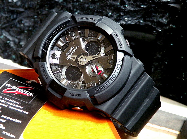 【楽天市場】CASIO カシオ G-SHOCK Gショック ジーショック アナログ アナデジ メンズ 腕時計 防水 時計 黒 GA-201 ...