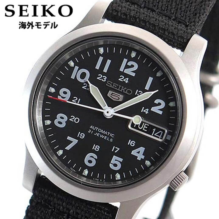 【楽天市場】SEIKO セイコー 海外モデル SEIKO5 セイコーファイブ SNKN33K1メンズ 腕時計 ウォッチ 自動巻き 黒 ブラック ...
