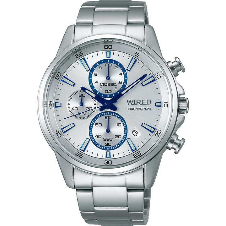 【楽天市場】SEIKO セイコー WIRED ワイアード NEW STANDARD メンズ 腕時計 メタル クオーツ 黒 ブラック 青 ブルー ...