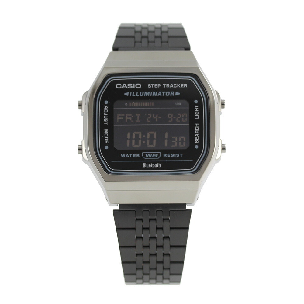 【楽天市場】CASIO Collection STANDARD ABL-100WEGG-1B モバイルリンク ヴィンテージ ブラック ...