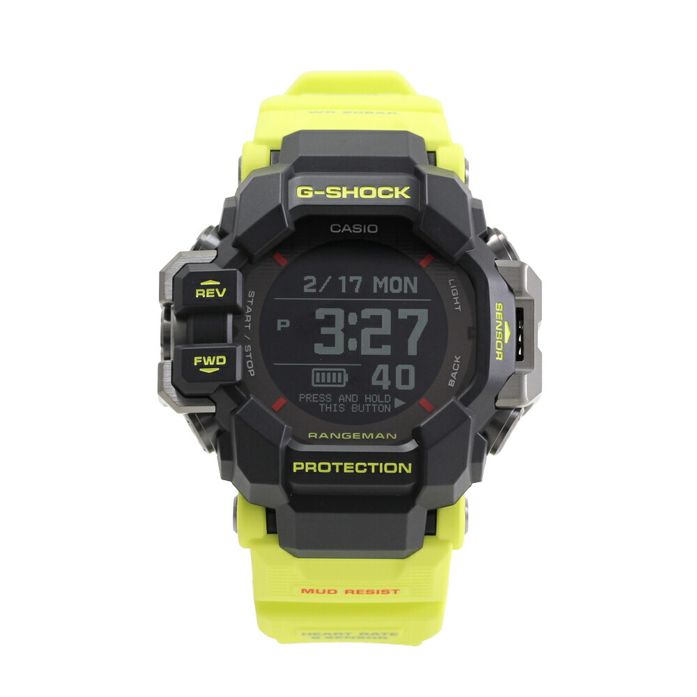 【楽天市場】CASIO G-SHOCK GPR-H1000RY-1A9 MASTER OF Gシリーズ RANGEMAN レンジマン デジタル モバイルリンク 電波ソーラー 腕時計 プレゼント ...
