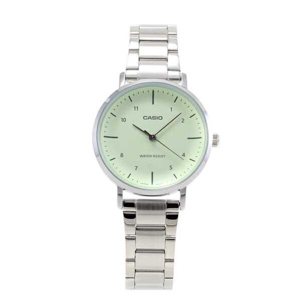 【楽天市場】CASIO カシオ スタンダード LTP-VT03D-3B クオーツ レディース 3針 グリーン シルバー 腕時計 プレゼント ギフト 1年保証 送料無料：時計倉庫TOKIA