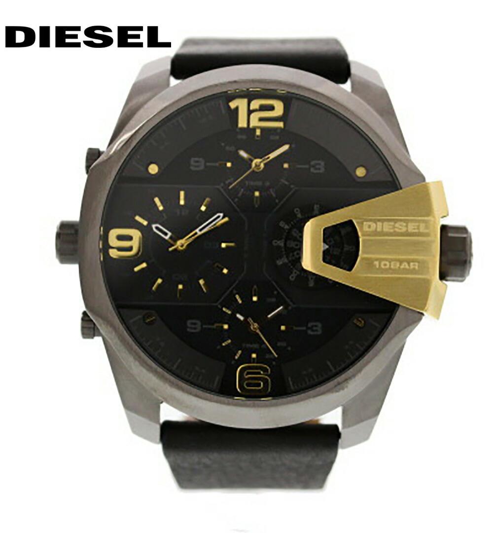 【楽天市場】DIESEL ディーゼル 腕時計 時計 メンズ 男性 アナログ クオーツ 電池 GMT 4タイムゾーン UBER CHIEF ...