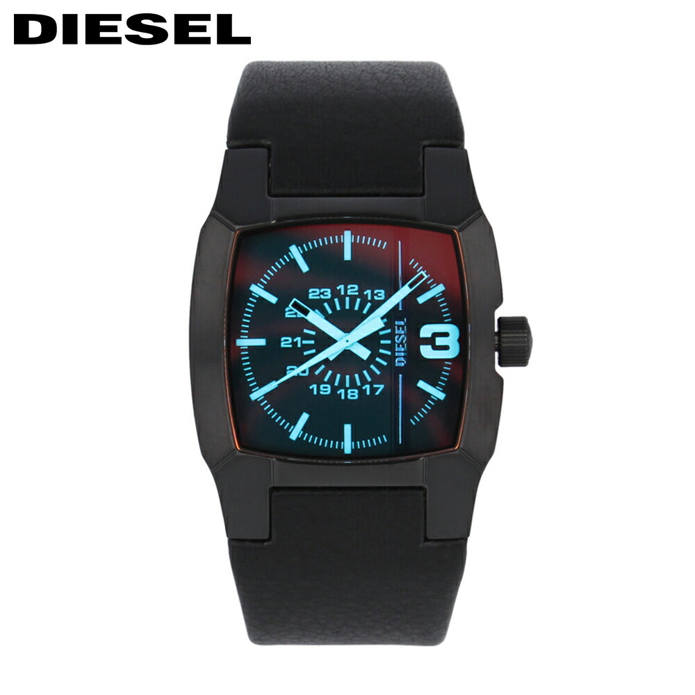 【楽天市場】DIESEL ディーゼル CLIFFHANGER クリフハンガー腕時計 時計 メンズ クオーツ アナログ 3針 ステンレス レザー ...