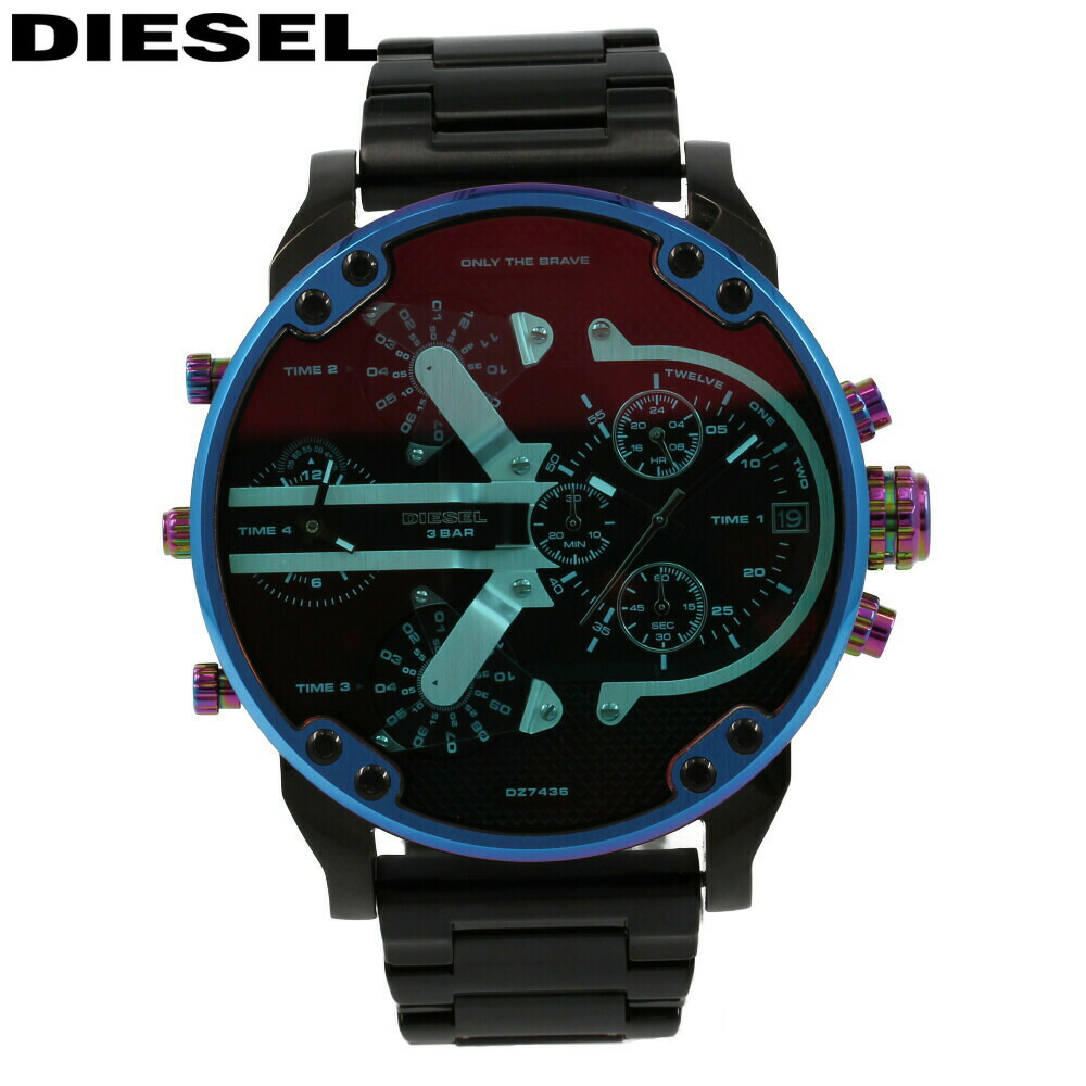【楽天市場】DIESEL ディーゼル 腕時計 時計 メンズ 男性 アナログ クオーツ 電池 GMT 4タイムゾーン MR.DADDY ミスター ...