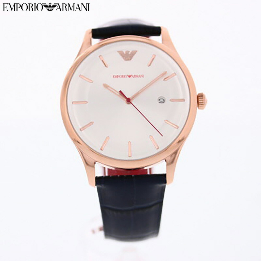 【楽天市場】EMPORIO ARMANI エンポリオアルマーニ 腕時計 時計 メンズ 男性 アナログ クオーツ 電池 3針 シンプル 日付 ...