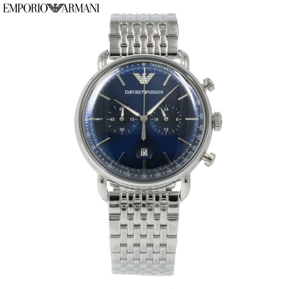 【楽天市場】EMPORIO ARMANI エンポリオアルマーニ 腕時計 時計 メンズ 男性 アナログ クオーツ 電池 クロノグラフ 日付 ...
