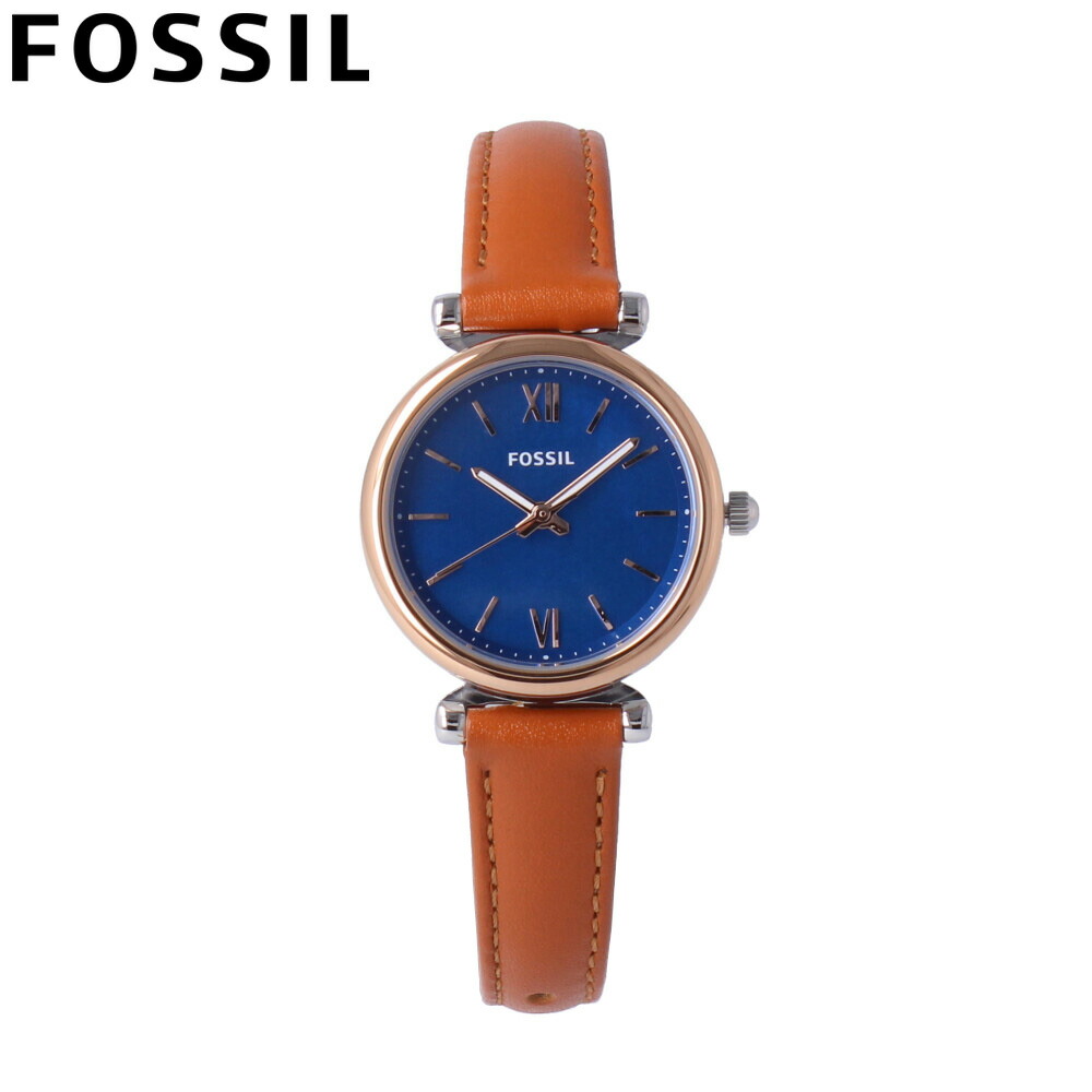 【楽天市場】FOSSIL フォッシル腕時計 時計 レディース クオーツ アナログ 3針 レザー ブラウン シルバー ピンクゴールド ブルー ...