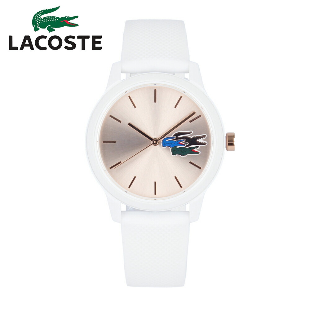 【楽天市場】LACOSTE ラコステ腕時計 時計 レディース クオーツ アナログ 3針 樹脂 シリコン ラバー ホワイト ピンクゴールド ...
