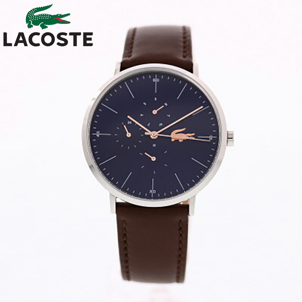【楽天市場】LACOSTE ラコステ 2010976腕時計 時計 メンズ クオーツ レザー ブラウン ネイビー ゴールド カジュアルプレゼント ...