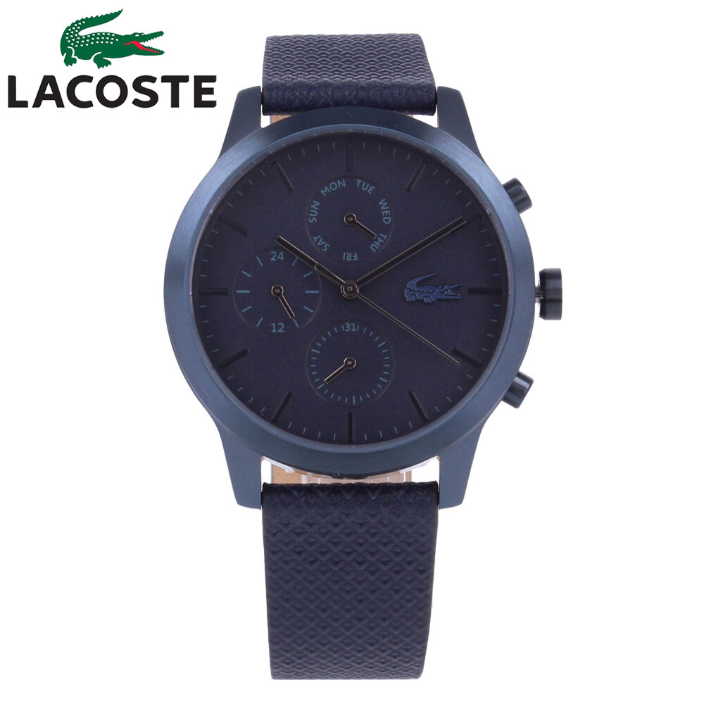 【楽天市場】LACOSTE ラコステ腕時計 時計 マルチファンクション メンズ クオーツ レザー ネイビー 2010998プレゼント ギフト ...