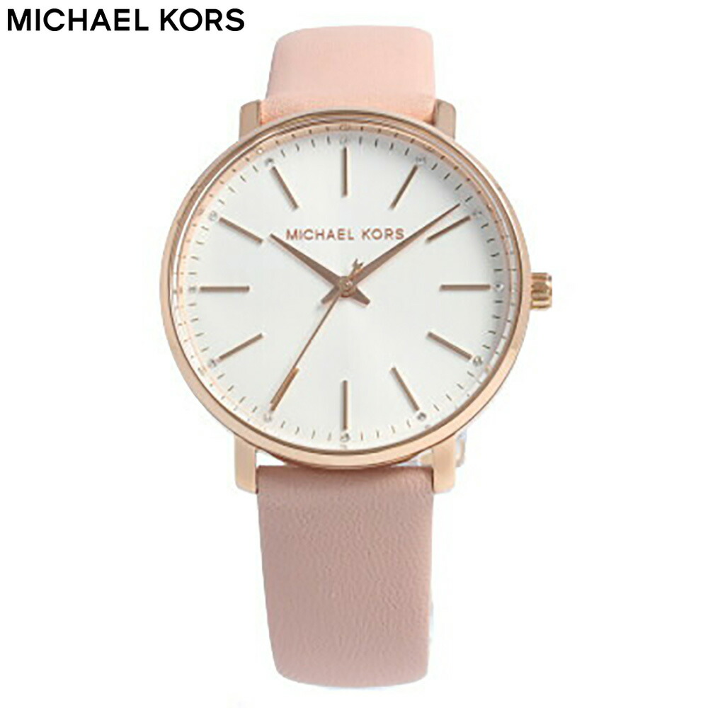 【楽天市場】MICHAEL KORS マイケル コース PYPER パイパー MK2741腕時計 時計 レディース レザー ピンク ローズ ...