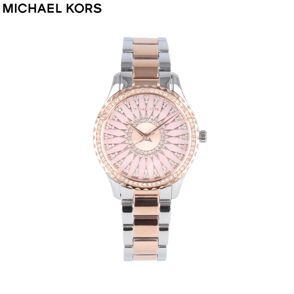 【楽天市場】MICHAEL KORS マイケルコース腕時計 時計 レディース クオーツ アナログ 3針 ステンレス メタル コンビベルト ツー ...