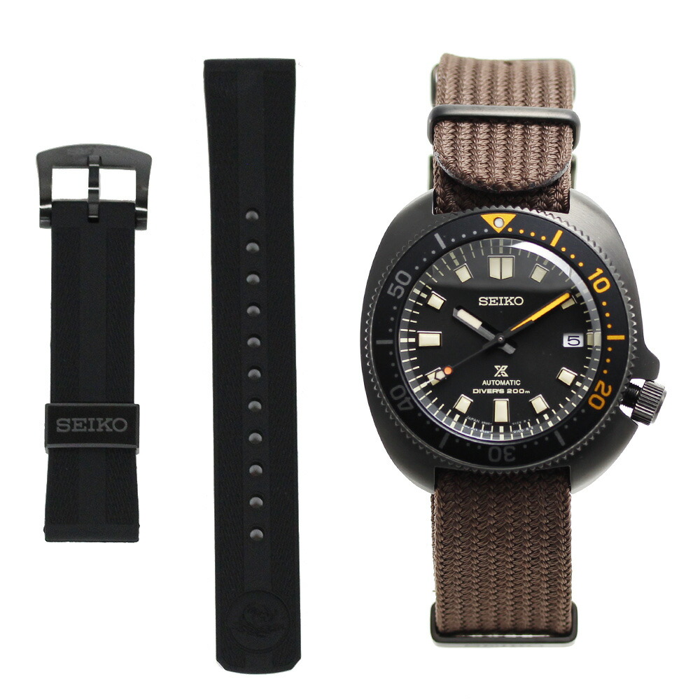【楽天市場】SEIKO PROSPEX プロスペックス SPB257J1 機械式 替えベルト付きThe Black Series ...