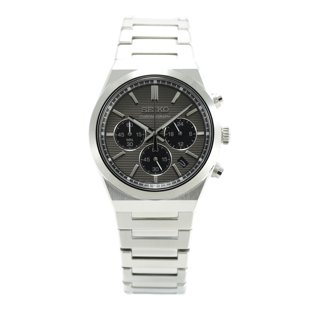 【楽天市場】SEIKO SSB455P1 メンズ クォーツ クロノグラフ 海外モデル サファイアガラス グレー シルバー 腕時計 プレゼント ...