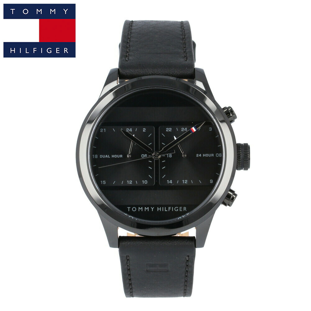 【楽天市場】TOMMY HILFIGER / トミーヒルフィガー 1791595 腕時計 メンズ ICON レザー ブラックTOMMY ...