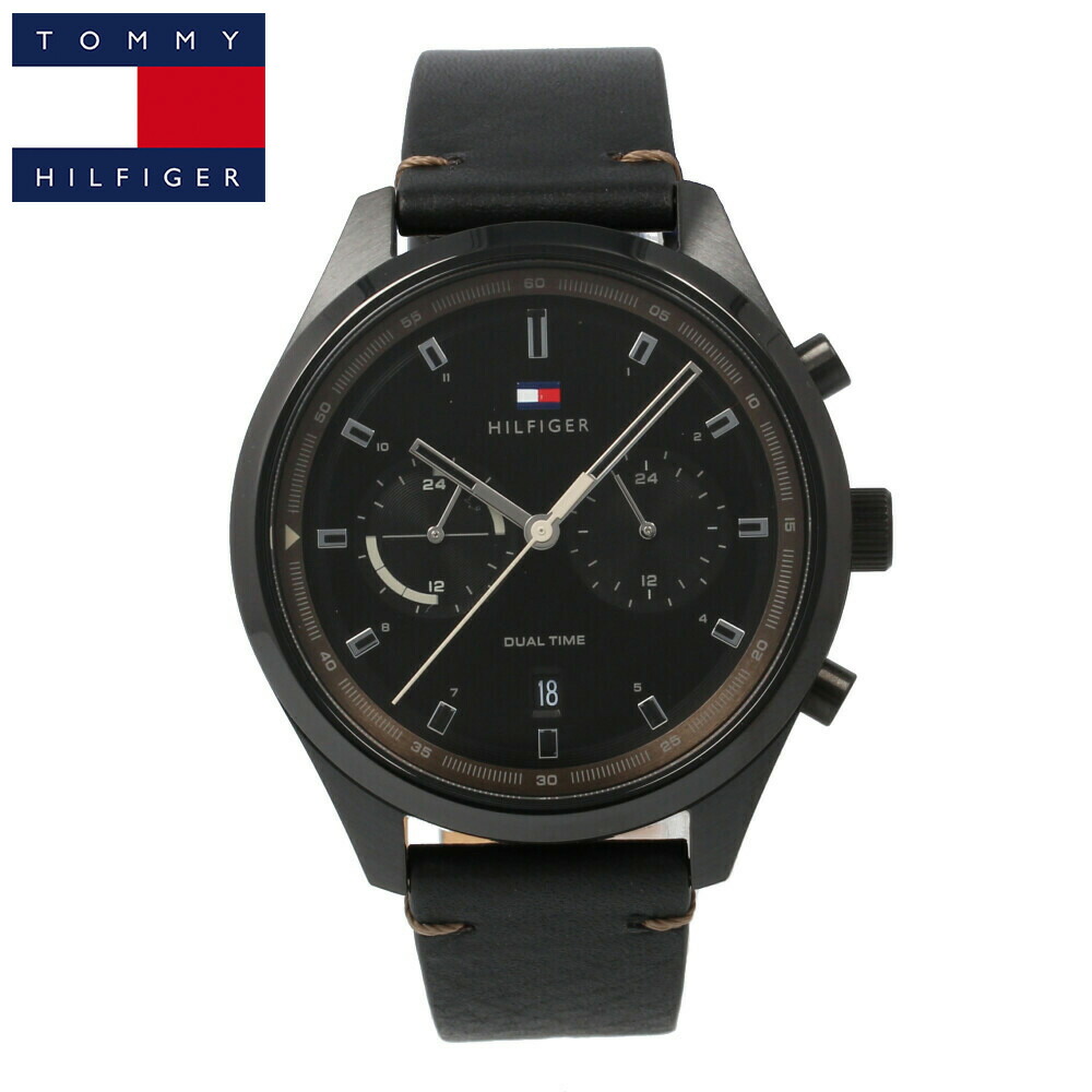 【楽天市場】TOMMY HILFIGER / トミー ヒルフィガー 1791731 BENNETT 腕時計 メンズ デュアルタイム レザー 革 ...