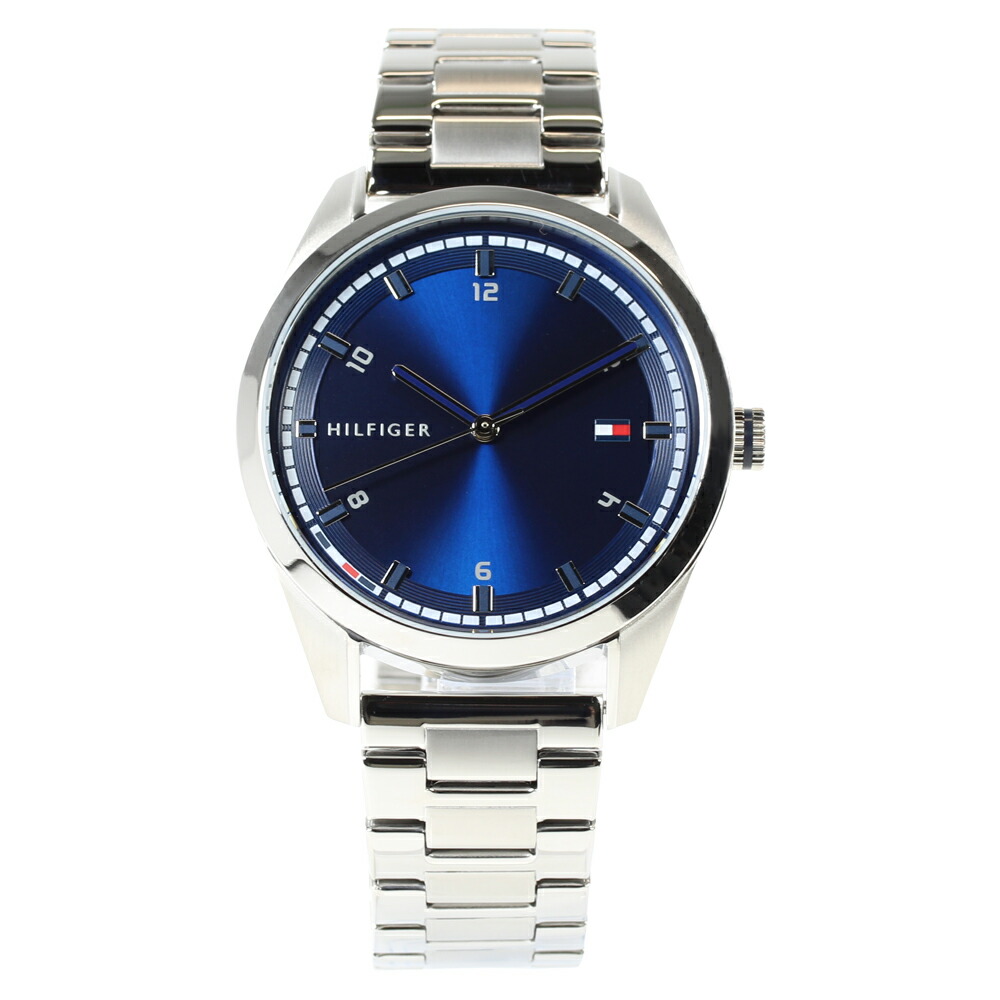 【楽天市場】TOMMY HILFIGER トミーヒルフィガー 1710455 メンズ シルバー ブルー クォーツ ステンレスベルト 腕時計 ...