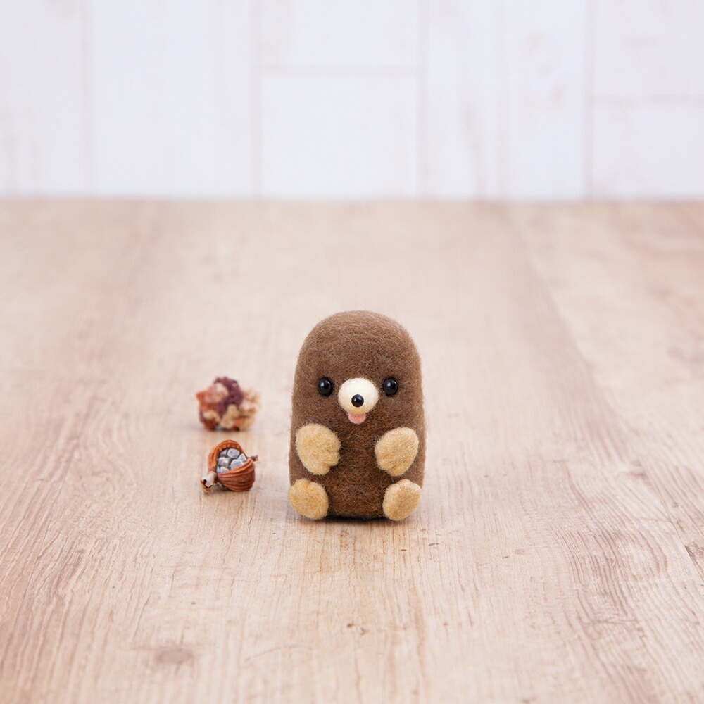 【楽天市場】ハマナカ hamanaka 羊毛キット ひょっこりもぐら H441-601：特殊素材問屋