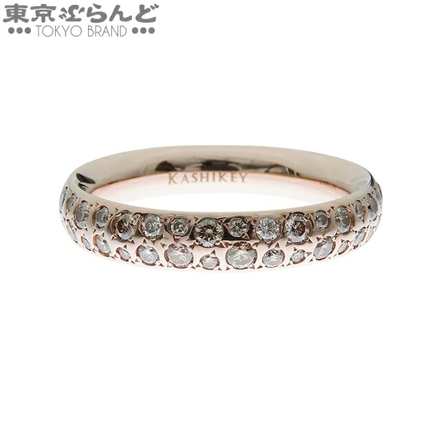 【楽天市場】【中古】【返品可】カシケイ KASHIKEY バンドリング レディース K18PG ブラウンダイヤモンド ハーフエタニティ 0 ...