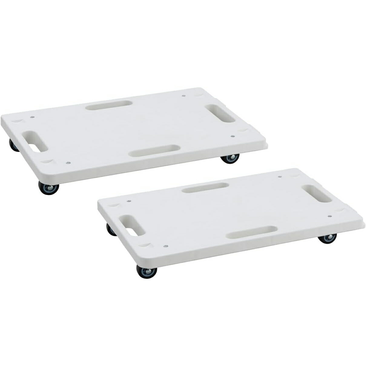 【楽天市場】Belca(ベルカ) 日本製 台車 連結キャリー 2台入り 幅46.4×奥行31.4×高さ6.5cm ホワイト 耐荷重 60kg 小型 軽量 平台車 積み重ね ジョイントタイプ ...