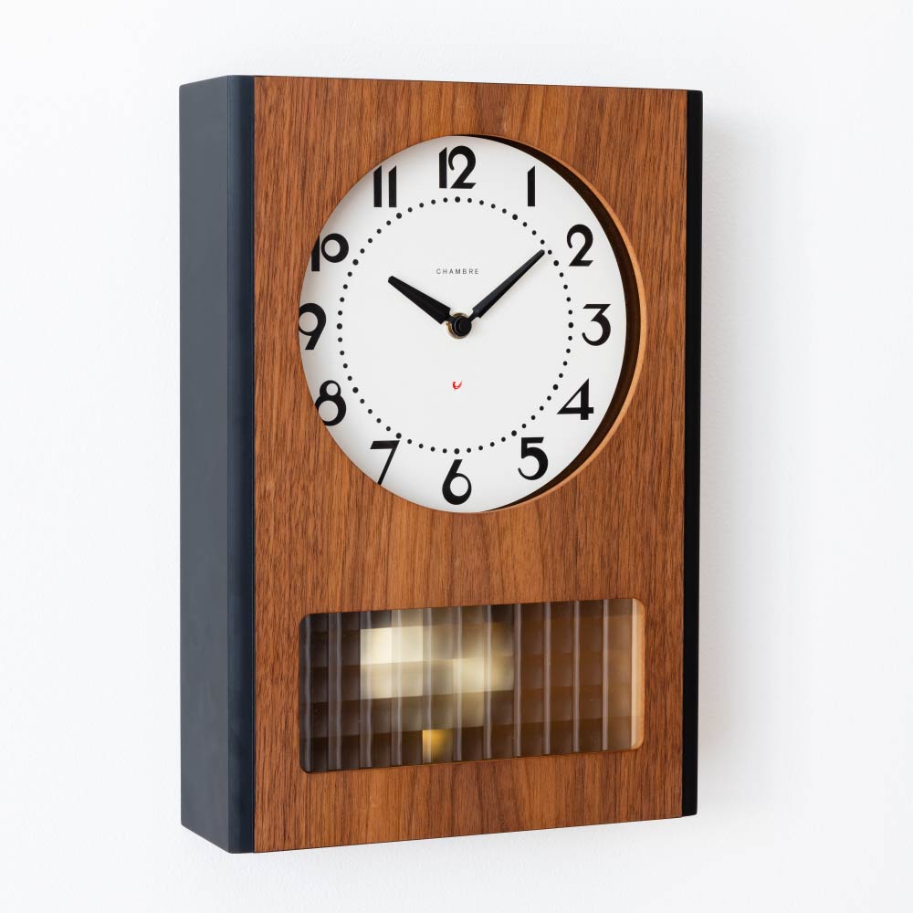 【楽天市場】シャンブル 振り子時計 CHAMBRE BC PENDULUM CLOCK WALNUT CH-051WN 静か 音がしない 木製 クロック 壁掛け時計 おしゃれ 壁掛け時計 静音 ...