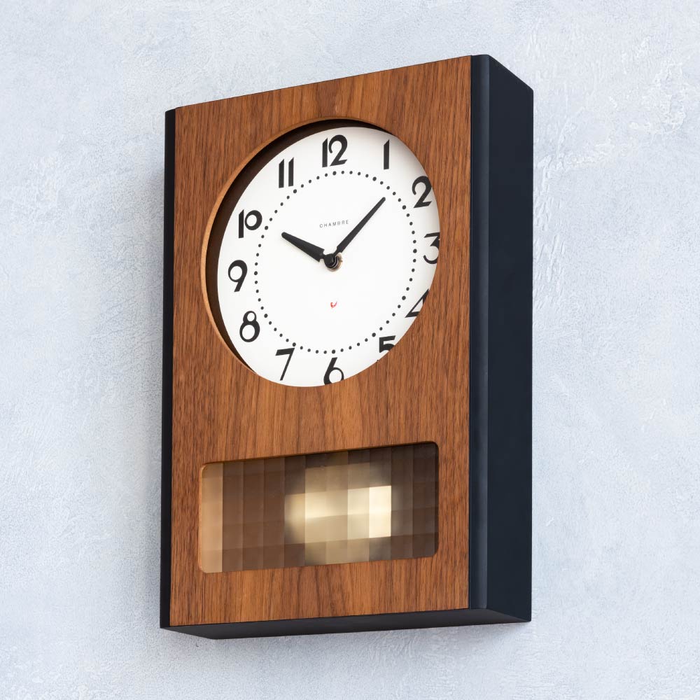 【楽天市場】シャンブル 振り子時計 CHAMBRE BC PENDULUM CLOCK WALNUT CH-051WN 静か 音がしない 木製 クロック 壁掛け時計 おしゃれ 壁掛け時計 静音 ...