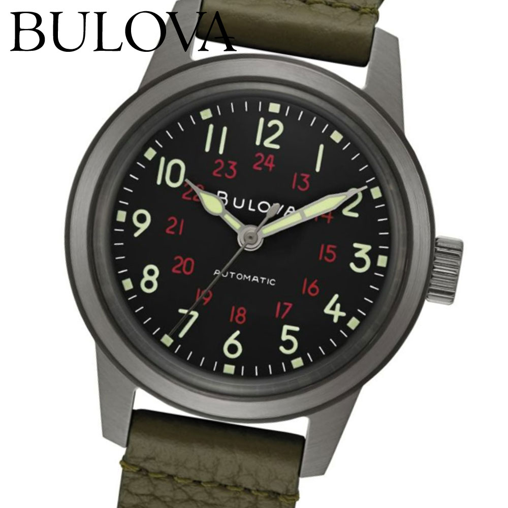 【楽天市場】BULOVA 腕時計 BULOVA Military 98A255 ブローバ ミリタリー BULOVA 腕時計 メンズ オートマ ...