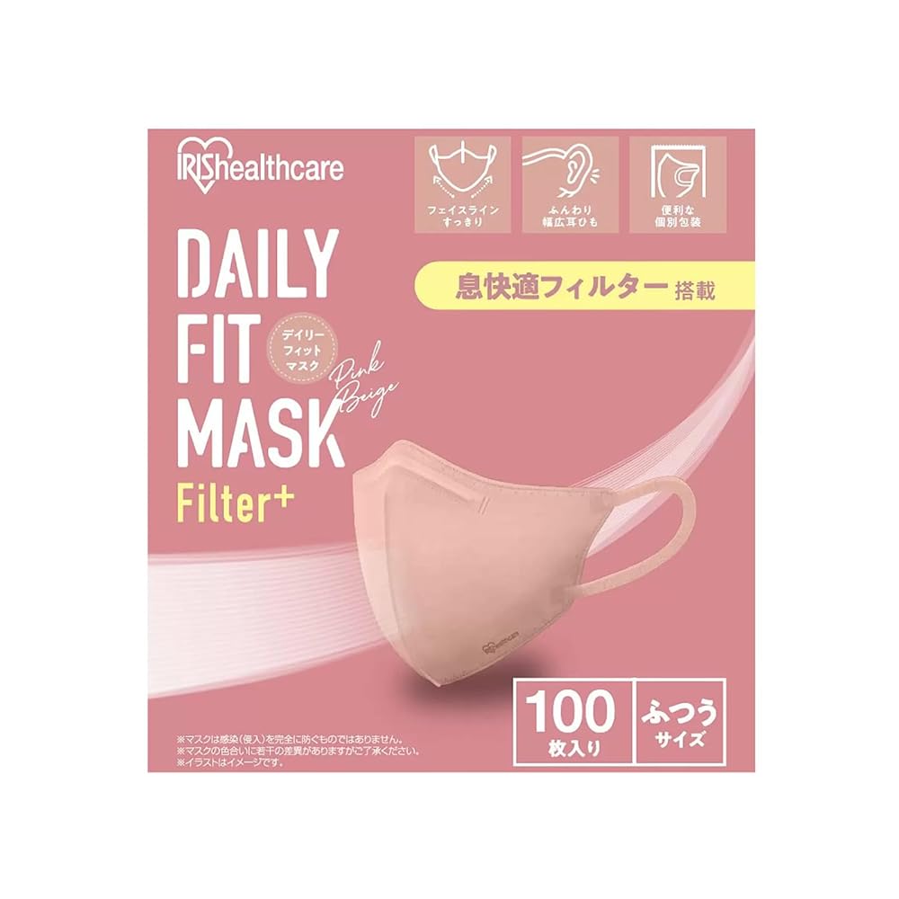 【楽天市場】コストコ アイリスオーヤマ デイリーフィットマスク 立体 フィルタープラス ふつうサイズ 100枚：Tokyo ABC Store