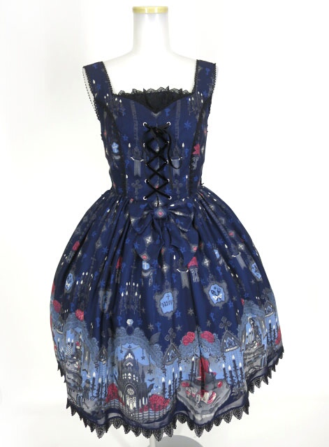 【楽天市場】【中古】Angelic Pretty / Ghost Night Brideジャンパースカート アンジェリックプリティ ゴースト ...