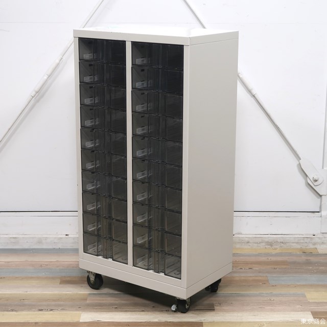 【楽天市場】クリアトレーキャビネット 深型 2列10段 キャスター付き：東京商会楽天市場店