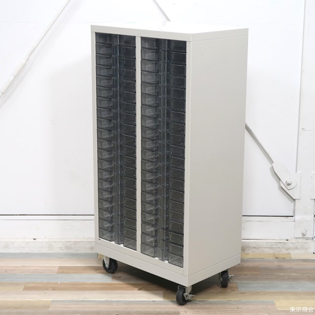 【楽天市場】クリアトレーキャビネット 浅型 2列20段 キャスター付き：東京商会楽天市場店