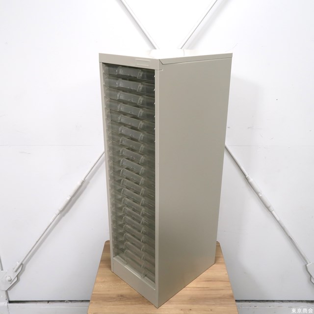 【楽天市場】ライオン クリアトレーキャビネット A4対応 浅型 20段 グレー：東京商会楽天市場店