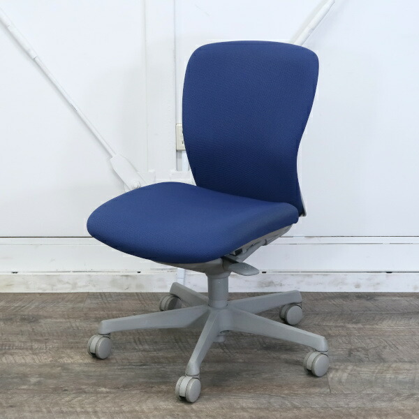 【楽天市場】オカムラ スラート ローバック 肘なし ミディアムブルー/グレー C331GR FSF3：東京商会楽天市場店