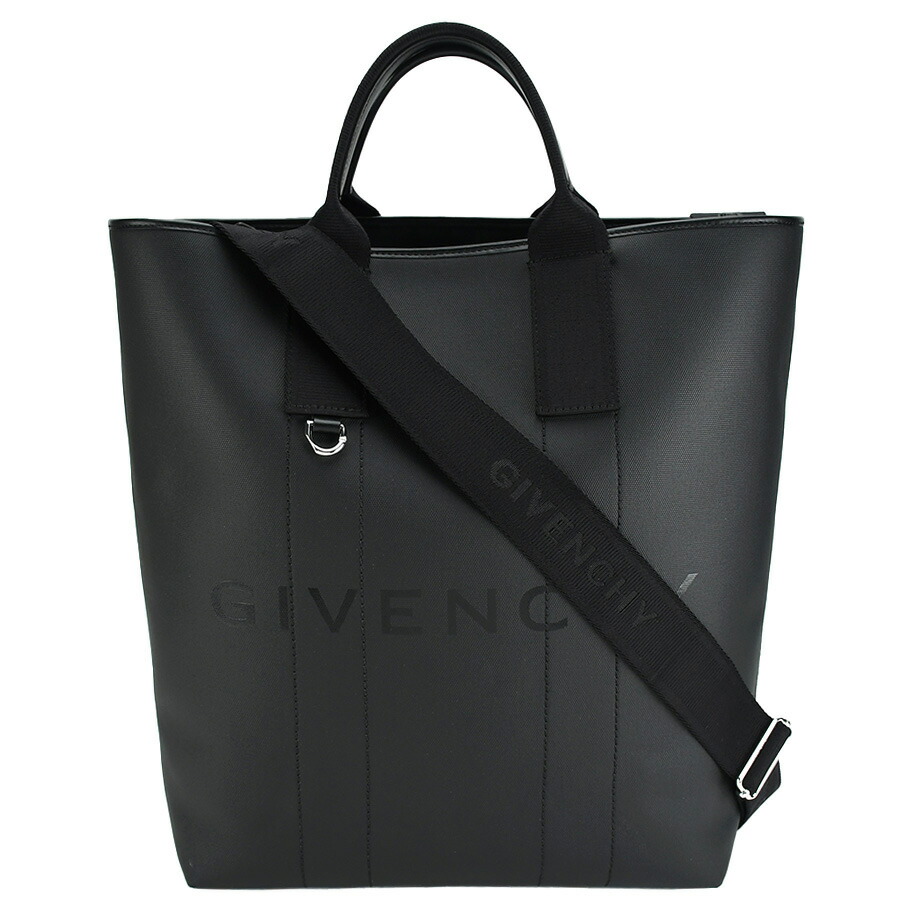 【楽天市場】ジバンシィ GIVENCHY 2way トートバッグ エッセンシャル G ESSENTIALS BK50B6 PVC キャンバス ブラック 黒 シルバー金具 ハンドバッグ ...