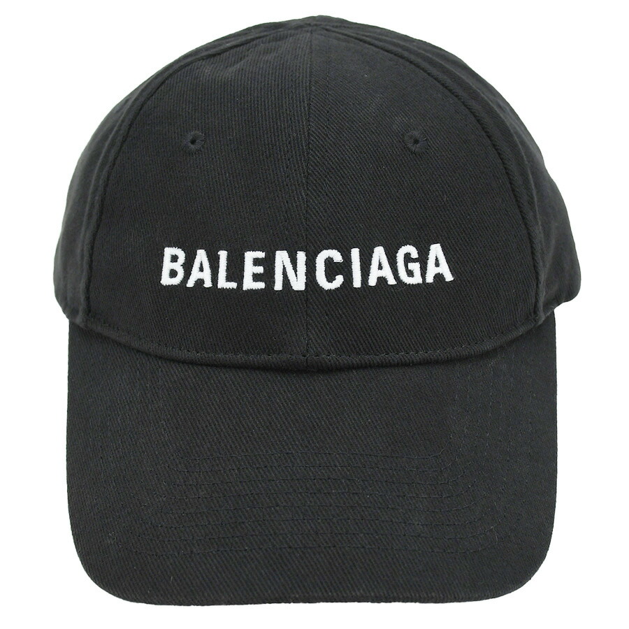 【楽天市場】バレンシアガ BALENCIAGA クラシック ロゴ ベースボール キャップ 帽子 590758 コットン ブラック 黒 サイズL ...
