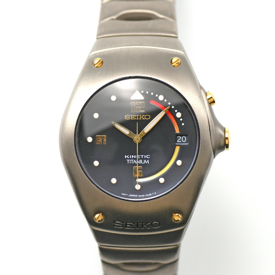 【楽天市場】新入荷 SEIKO セイコー KINETIC TITANIUM Arctura キネティック チタニウム アークチュラ 5M42-0H49 オートクォーツ メンズ 男性用 腕時計 ...