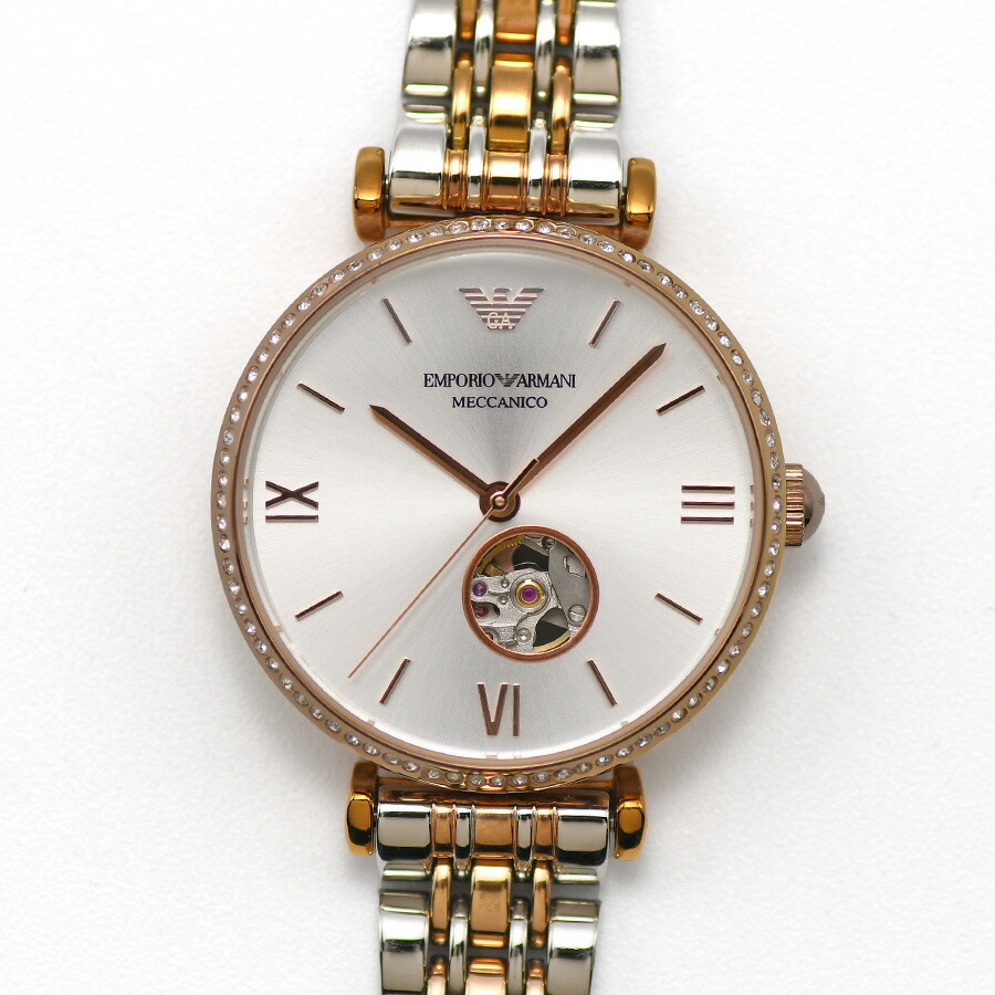 【楽天市場】エンポリオアルマーニ EMPORIO ARMANI ジャンニ Tバー オートマティック AR60019 自動巻 レディース 女性用 ...