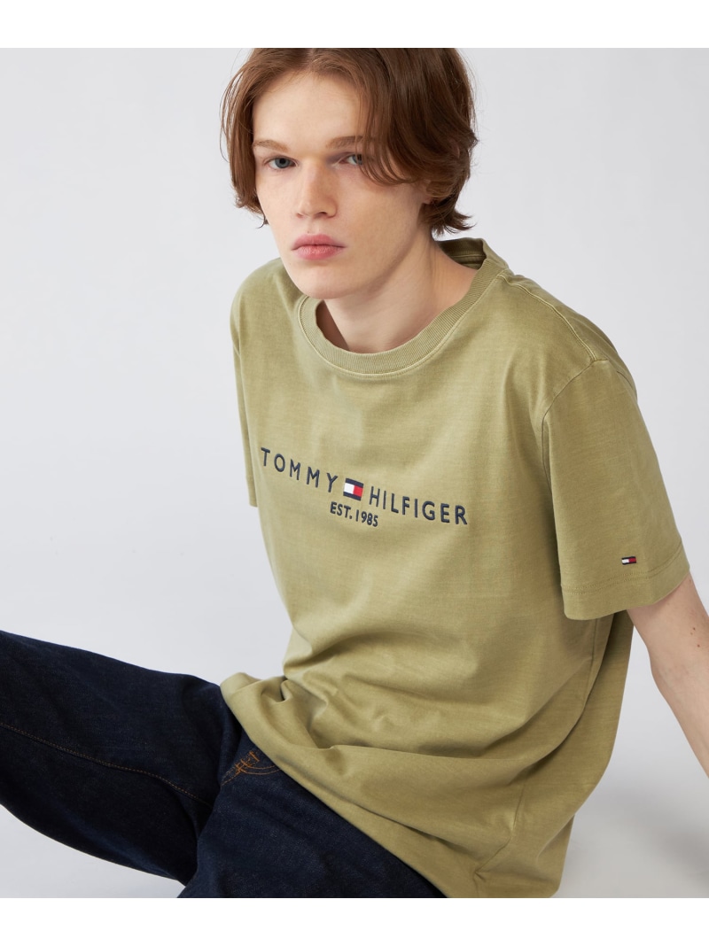 【楽天市場】【SALE／40%OFF】ガーメントダイトミーロゴTシャツ TOMMY HILFIGER トミーヒルフィガー トップス カットソー・Tシャツ ピンク グリーン【RBA_E】【送料 ...
