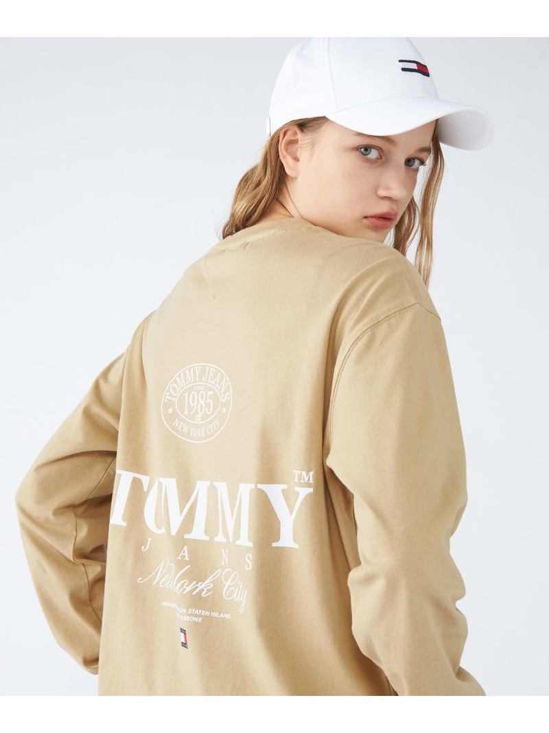 【楽天市場】【SALE／50%OFF】リラックスラグジュアリーアスレチックTシャツ TOMMY JEANS トミーヒルフィガー トップス カットソー・Tシャツ ベージュ ホワイト【RBA_E ...