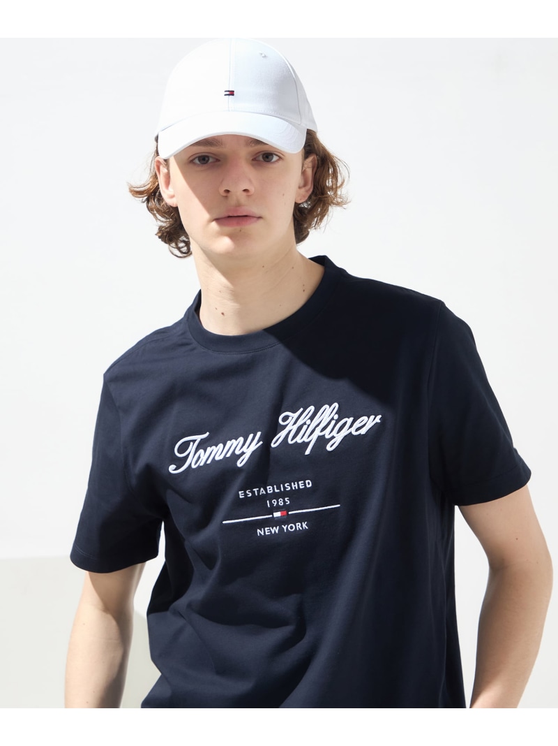 【楽天市場】【SALE／40%OFF】IM SCRIPTLOGOTEE TOMMY HILFIGER トミーヒルフィガー トップス カットソー・Tシャツ ネイビー ホワイト【RBA_E】【送料 ...