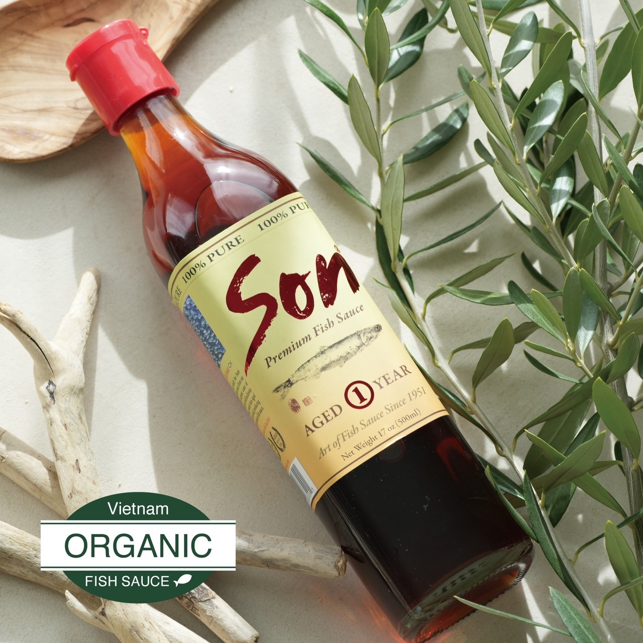 【楽天市場】Son Fish Sauce 25° 500ml オーガニック 添加物不使用 ベトナム産 本格魚醤 ヌクマム ナンプラー 調味料 ...