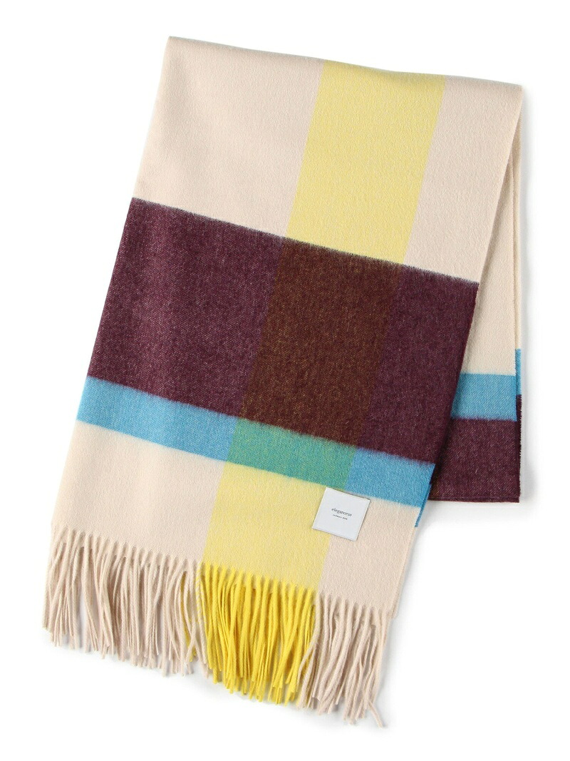 【楽天市場】【SALE／40%OFF】elegancese CHECK WAVE カシミヤストール TOMORROWLAND GOODS ...