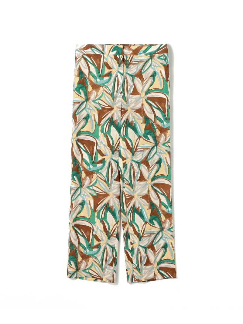 【楽天市場】【SALE／40%OFF】リンネフラワープリント ストレートパンツ TOMORROWLAND collection トゥモロー ...