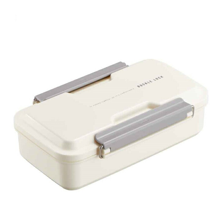 【楽天市場】OSK BUCKLE LOCK ランチボックス 1段 850ml アイボリー 日本製 仕切付 抗菌 防汚 食洗機対応 レンジ対応 シンプル おしゃれ お弁当箱 BL-39D ...