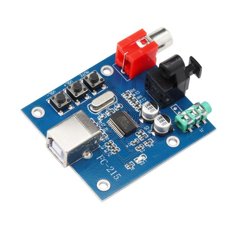 【楽天市場】 PCM2704 USB DAC USBパワーファイバオプティカル同軸アナログ出力 ラズベリーパイRaspbian RaspB ...