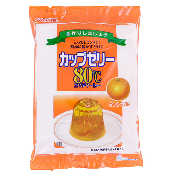 【楽天市場】かんてんぱぱ カップゼリー80℃ オレンジ味 100g×2袋入 ：fresh Roaster珈琲問屋 楽天市場店