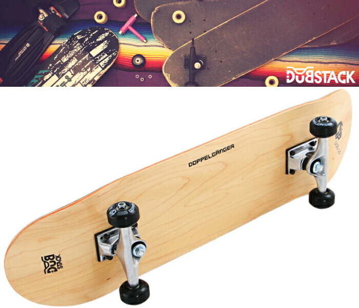 【楽天市場】スケートボード DSB-10 DUBSTACKカナディアンメープルデッキ[DSB10] 全長790mmXW205mmウィールサイズ 50X30mmダブスタック ドッペルギャンガー ...