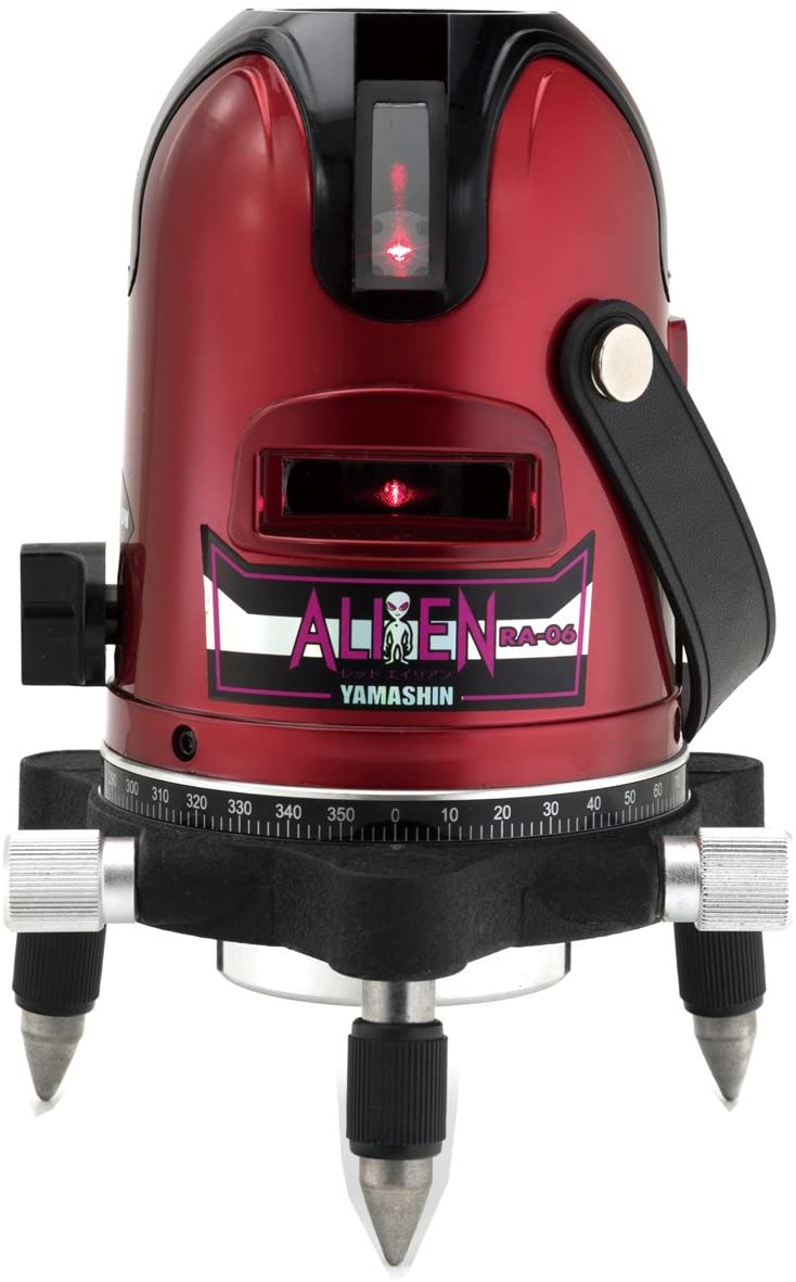 【楽天市場】【あす楽】山真製鋸(YAMASHIN) レッドエイリアン レーザー墨出し器 RA-06 4方向大矩タイプ：TOOL MANIA